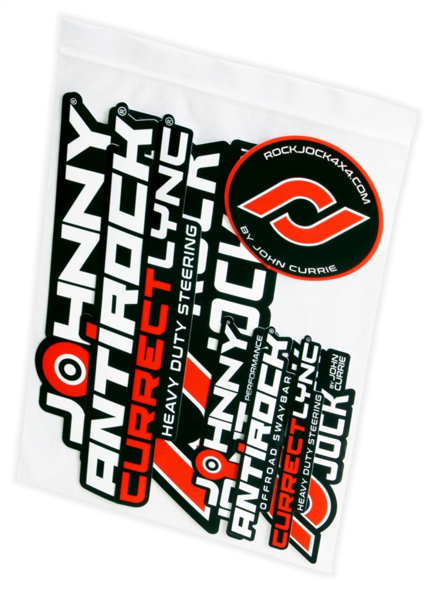 Parts Legion. RockJock Sticker Pack Black Background