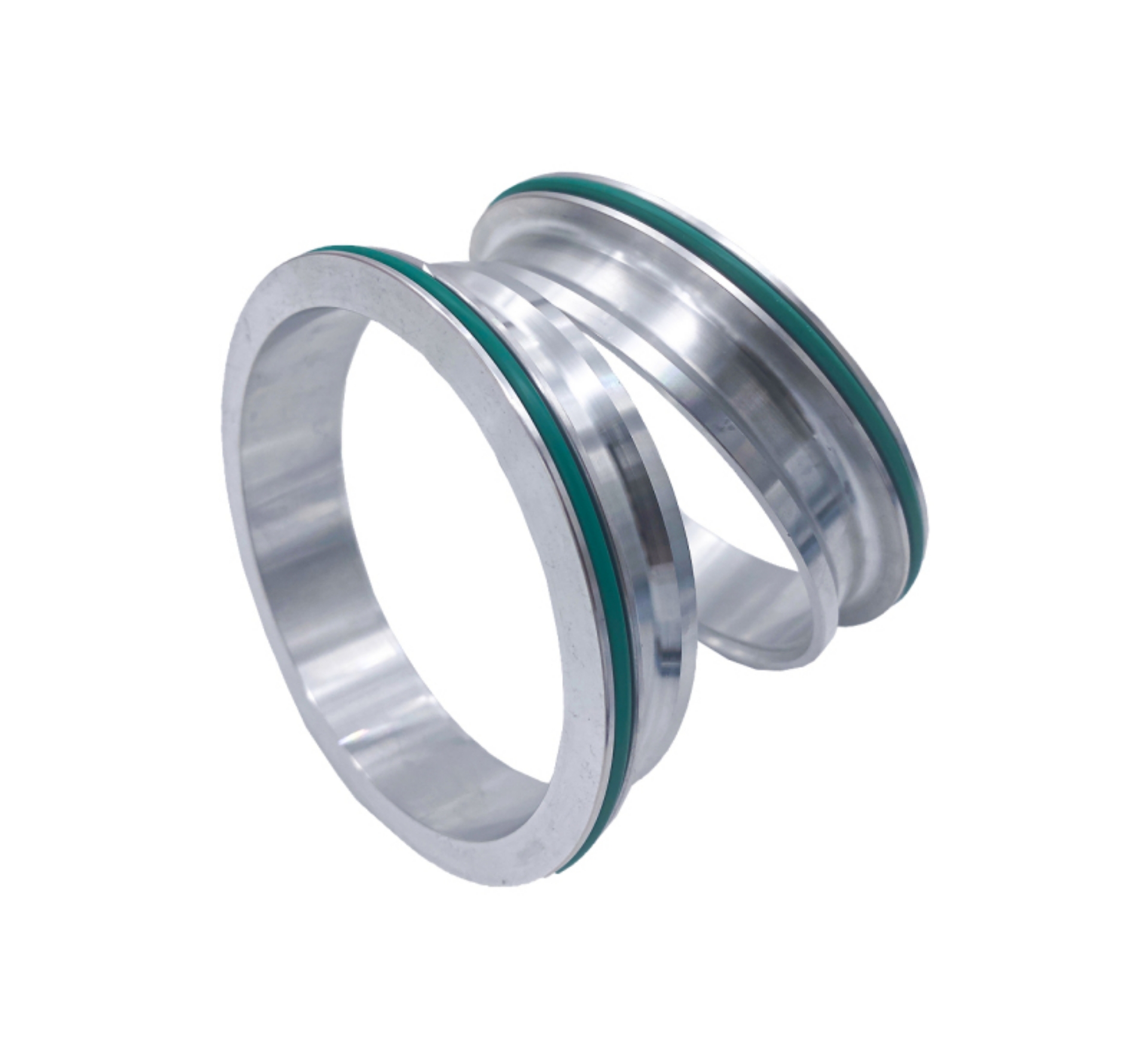 Parts Legion. Granatelli Aluminum Dual Seal Clamp 4-0in Weld-on Ferrule Set